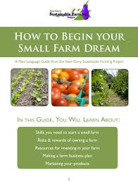 How to Turn Your Dreams of Farming into Reality: A Startup Farmers ...